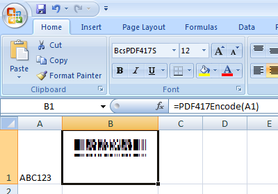 2d barcode pdf417 generator excel - adslasopa